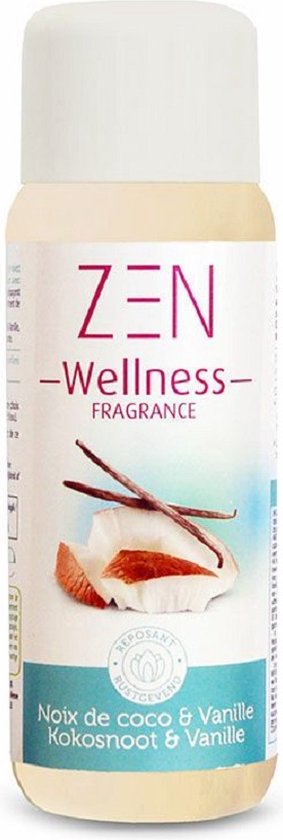 Zen Spa - Parfum voor bubbelbad - Vanille en kokosnoot - 250ml | bol