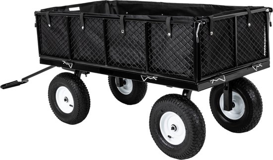 Gebroeders Bloem Bolderkar Zwart - 700KG Laadvermogen - Stalenframe ...