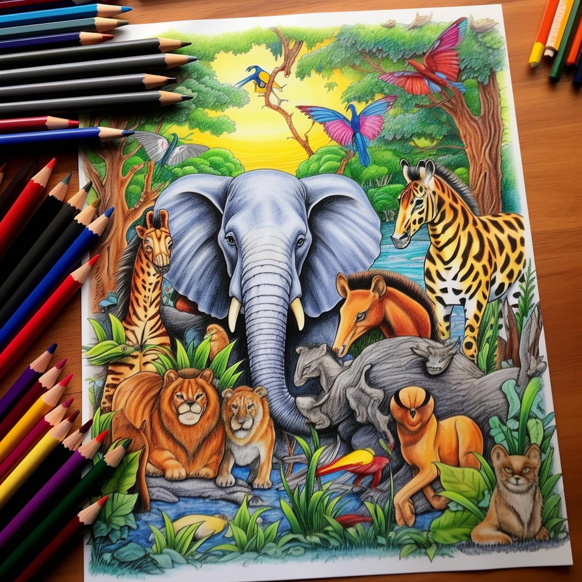 Colorful Creatures - A Kid's Coloring Adventure with Animals (ebook ...