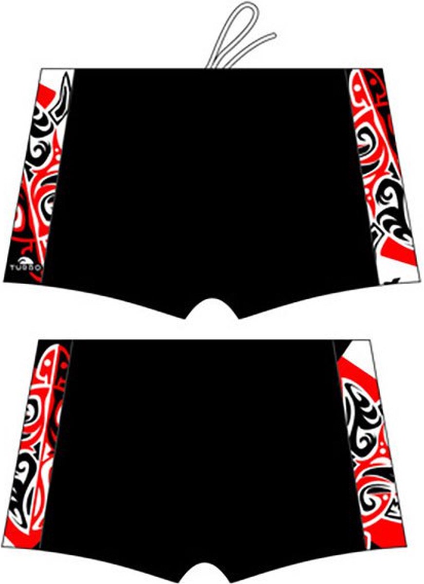 TURBO Maori Skin Tattoo Zwembokser Heren - Black - XL | bol