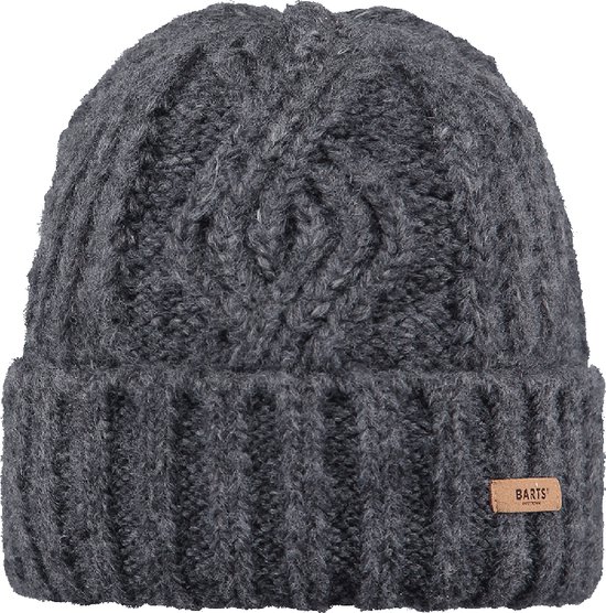 Barts Farrah Beanie Muts Dames - Donkergrijs - One size | bol