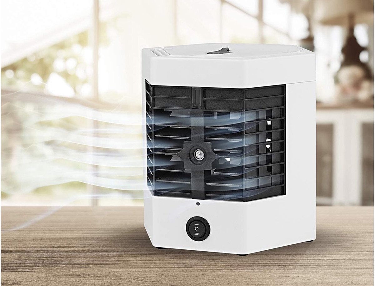 Draagbare Airconditioner Mini Waterkoeler USB Wit - Mini Airco ...