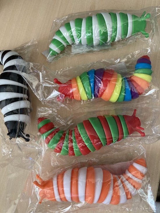 Fidget slak diverse kleuren assorti geleverd 15 cm | bol