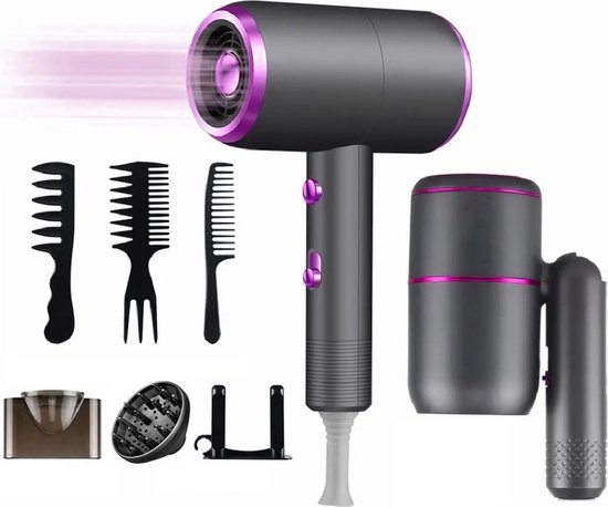 Föhn - Haardroger - Föhn met diffuser - Reis Föhn - Haarfohn - 2000W ...