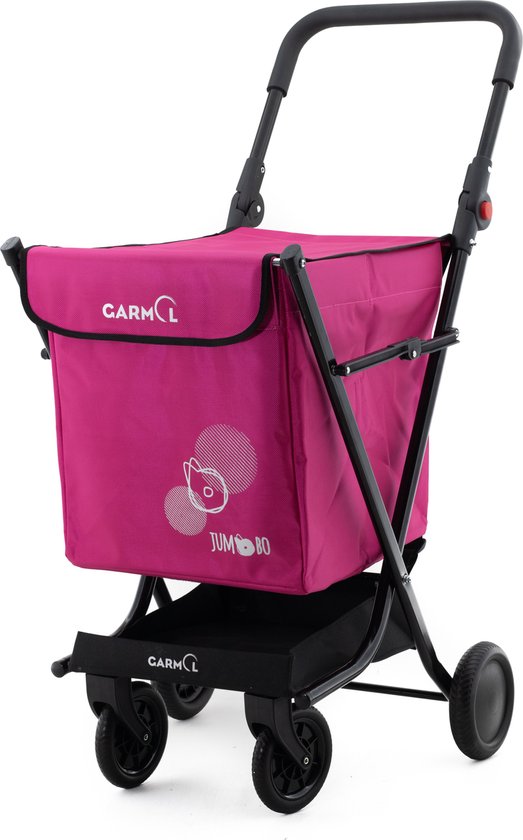 Garmol Boodschappentrolley Jumbo Travel - 4 Wielen - Fucsia | bol