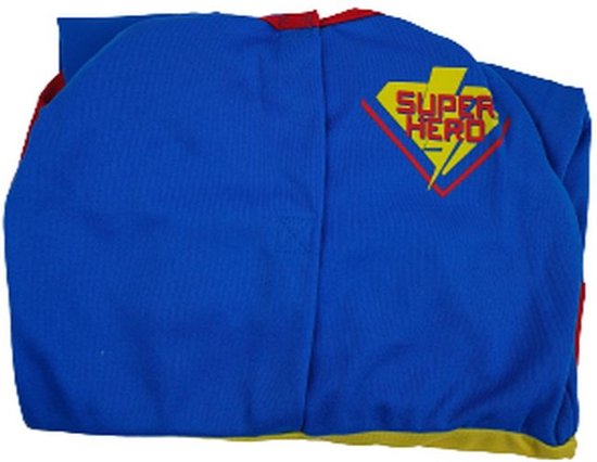 Verkleedset Superheld - Blauw / Rood / Geel - Polyester - Maat 104 Kids ...