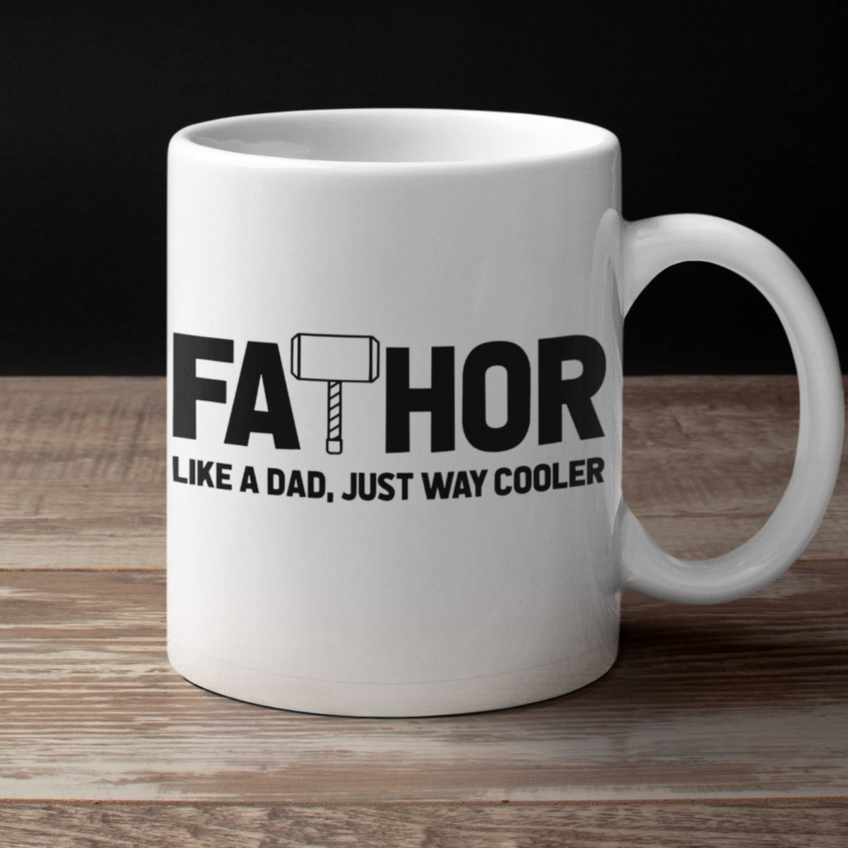 Vaderdag Cadeau - Beker / Mok met tekst Fathor - Geschenk Papa's & Vaders - Kleur Wit | bol