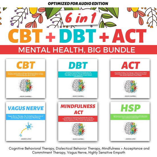 CBT+DBT+ACT | MENTAL HEALTH | BIG BUNDLE 6 IN 1, Helen Campbell ...