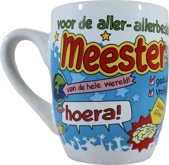 Cartoon beker - Meester | bol