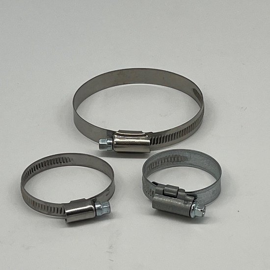 KWEEK - Slangenklemmen 32/50x11 RVS, Set van 6 | bol