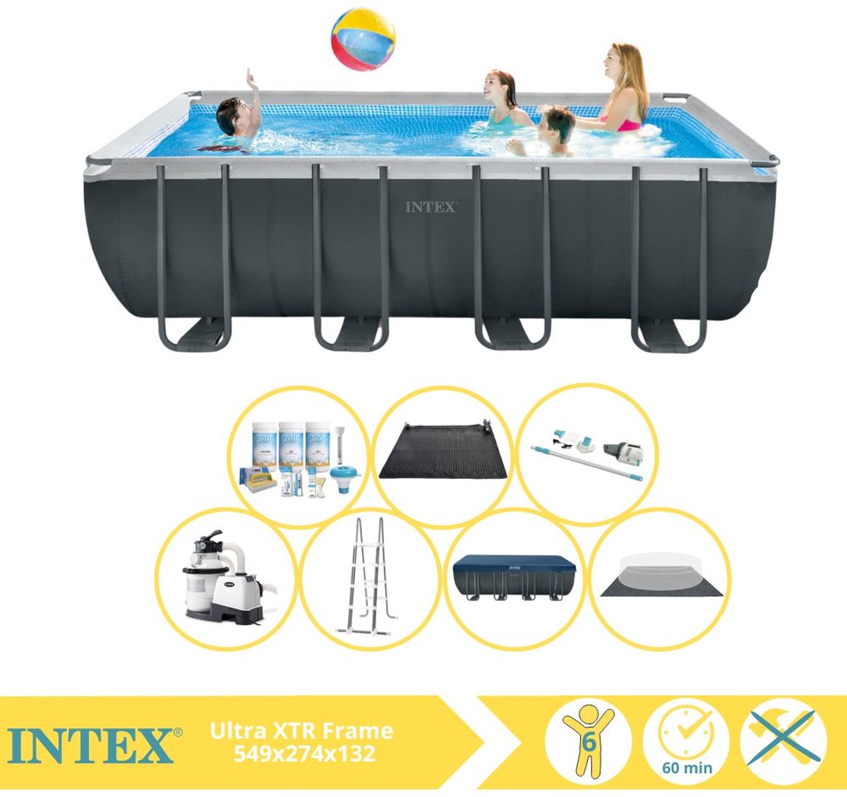Intex Ultra XTR Frame Zwembad - Opzetzwembad - 549x274x132 cm ...