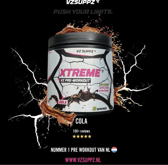 Xtreme Pre Workout - Cola Cafeïne Boost - Voor je training - Energie ...