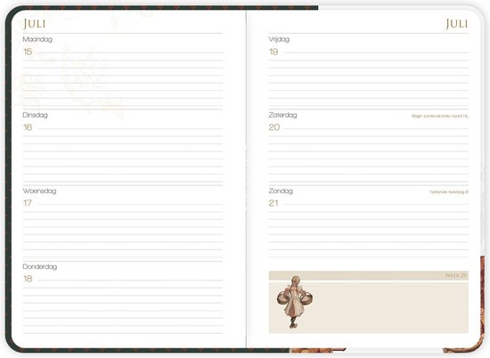 Anton Pieck in detail weekagenda | bol