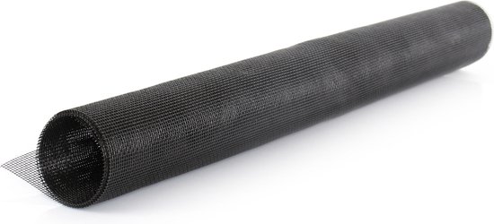 Horrengaas op rol PVC 1 x 2 m Zwart - Muggengaas / Horgaas | bol