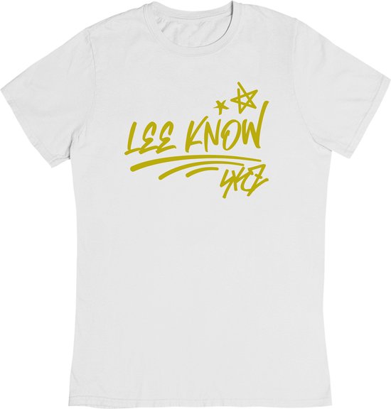 Stray Kids Lee Know Signature WIT T-Shirt Maat XL - Korean Boyband SKZ ...