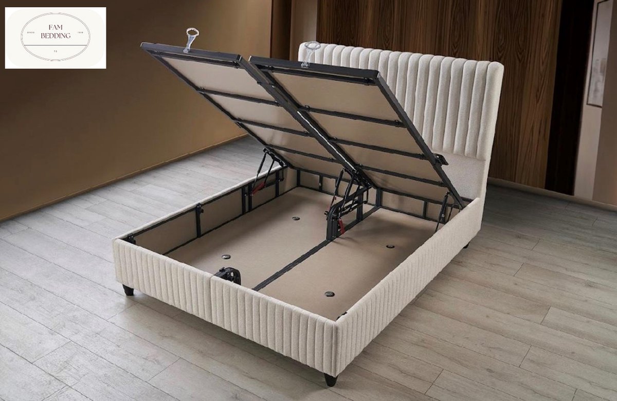 2 Persoons Opberg Boxspring Cozy 140x200 | bol.com