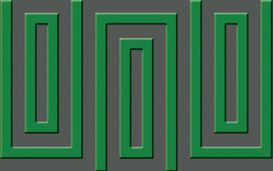 Fotobehang - Vlies Behang - Groen-Grijs Abstract Patroon - 254 x 184 cm ...