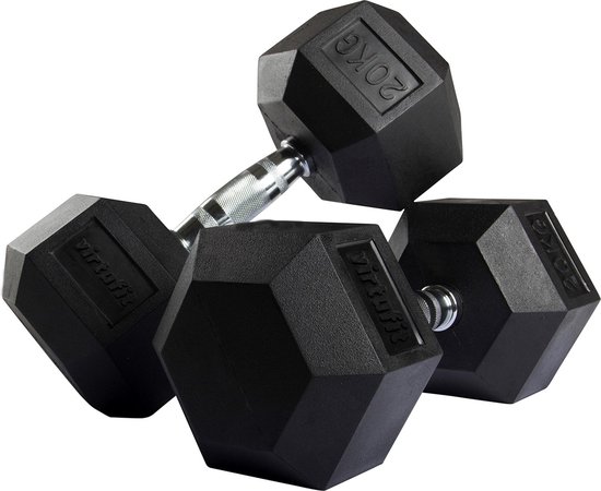 VirtuFit Hexa Dumbbell Pro Set - Hexagon Dumbbells - Gewichten Set ...