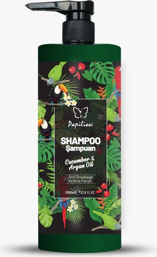 PAPILION SHAMPOO KOMKOMMER & ARGANOLIE 1000 ml | bol