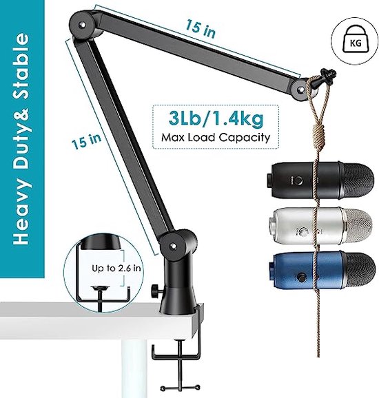microfoon arm / Microfoon Boom Arm Mic Stand Verstelbare / Microphone ...