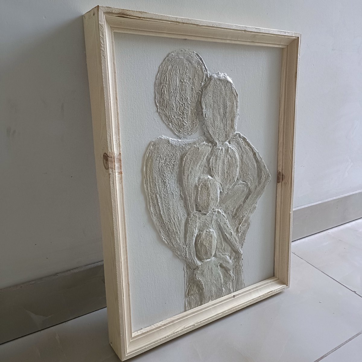 Uniek handgemaakt wanddecoratie decoratie muur tafel abstract 3d gips ...