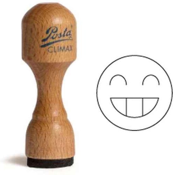 POSTA Prêt à stamper | Smiley-stempel | 18MM | grijns 1 | bol