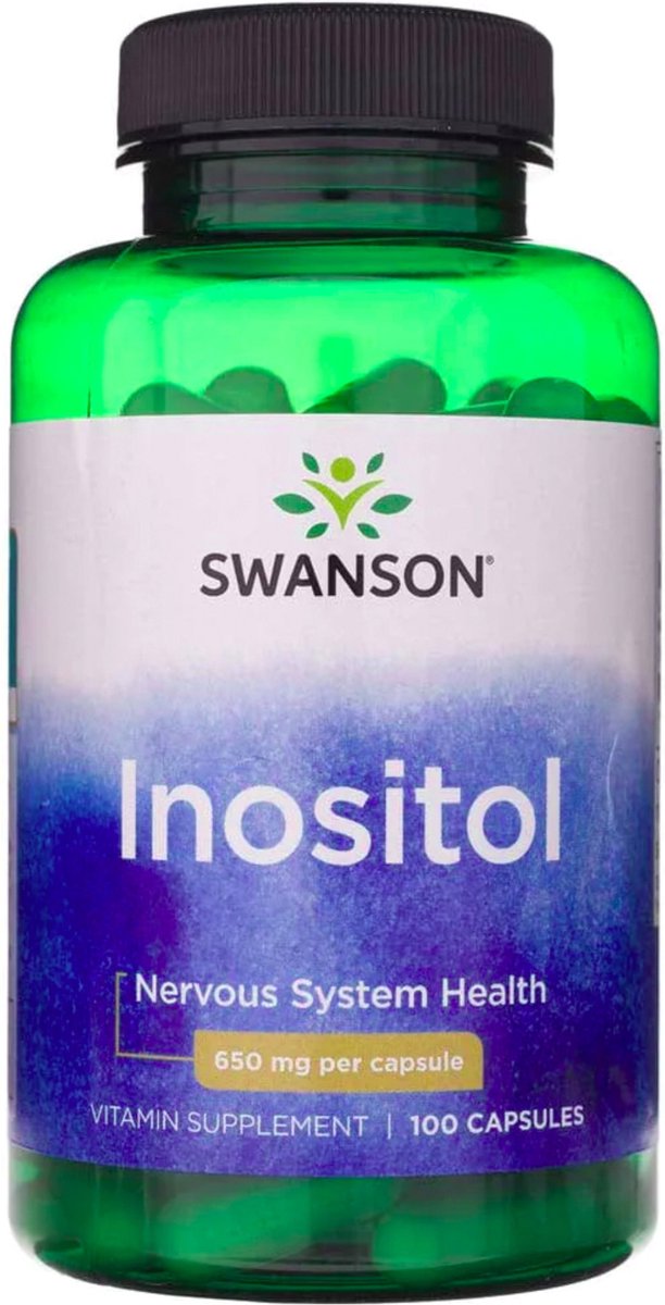 Inositol - 650 mg per capsule - 100 capsules - Swanson | bol.com