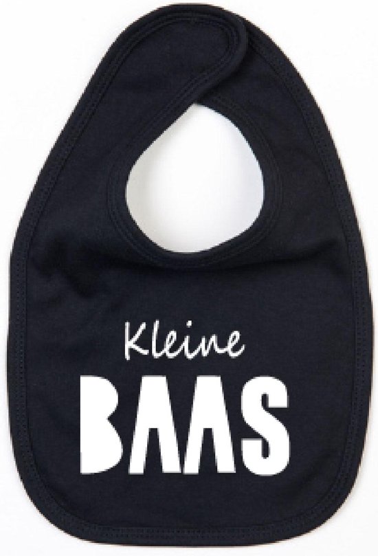 Slabbertje Kleine Baas-Zwart-One Size | bol