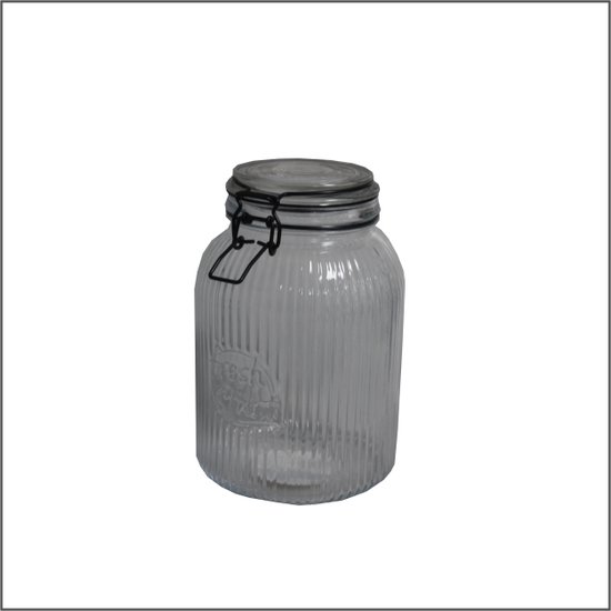 Premium Weckpotten Set - 3 Stuks - 1.4 Liter - Weckpot - Glazen Deksel ...