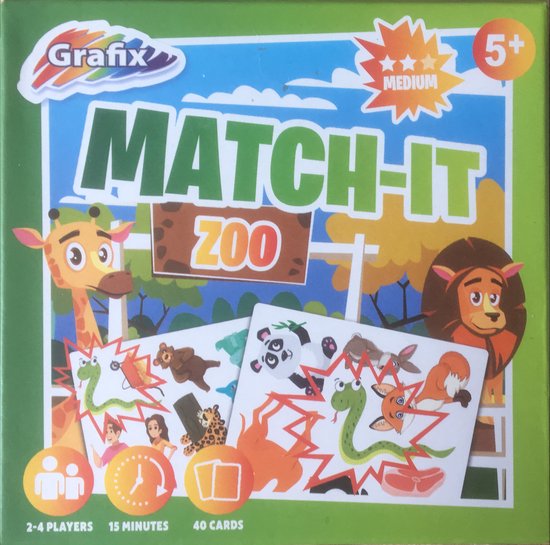 Grafix - Match-It - Zoo | Games | bol