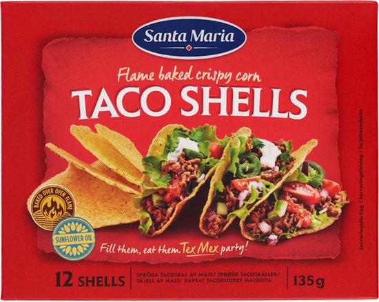 Santa Maria 135G Taco Shells | bol