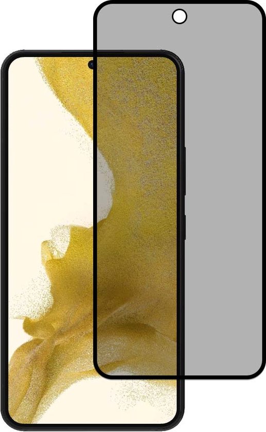 Smartphonica Privacy full cover voor Samsung Galaxy S22 tempered glass screenprotector... | bol