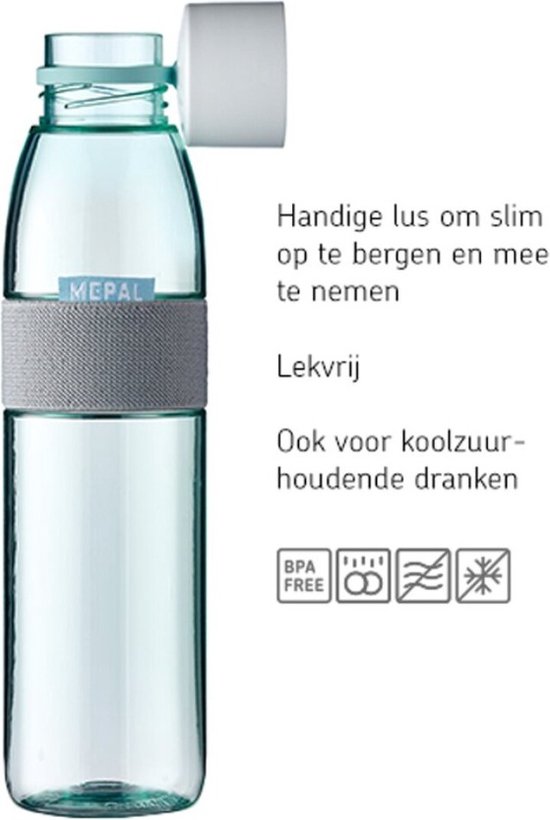 Mepal Waterfles Ellipse Nordic Sage 700 ml | bol.com