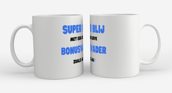 Akyol - super blij met een lieve bonusvader zoals jij koffiemok - theemok - Papa - de... | bol