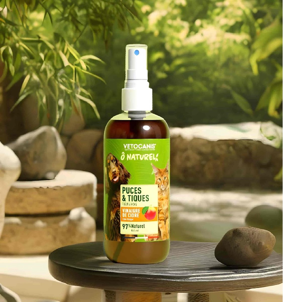 Vlooien- en tekenspray voor honden en katten, met ciderazijn | bol.com