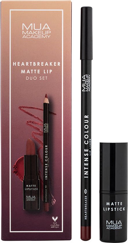 MUA Matte Lip Duo Set - Heartbreaker | bol