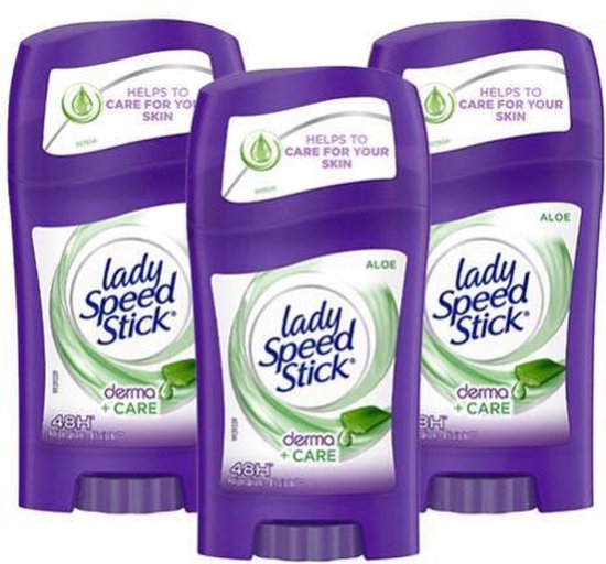 Lady Speed Stick Aloe Vera Deodorant Stick - 3 x 45g - Deodorant Vrouw ...