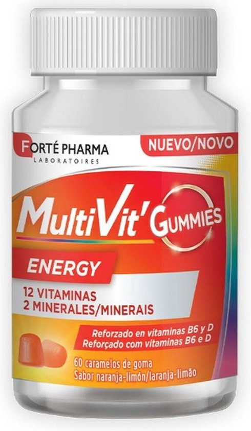 Food Supplement Forté Pharma Multivit Energy Gums 60 Units | bol