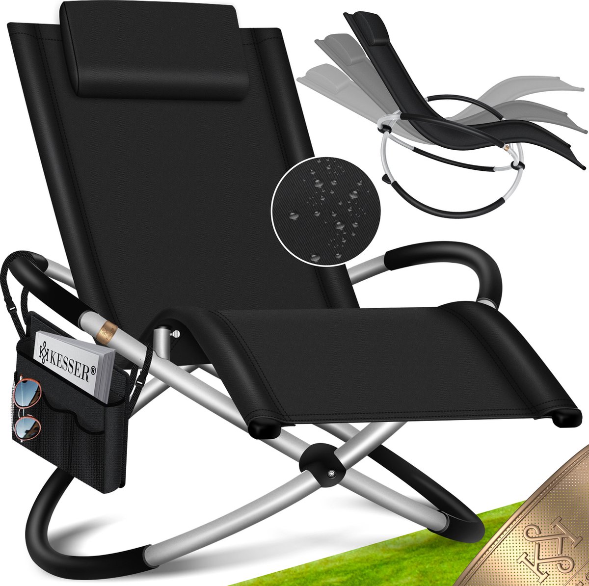 KESSER® Relax Ligstoel | Tuinligstoel | Schommelstoel | Ergonomische ...