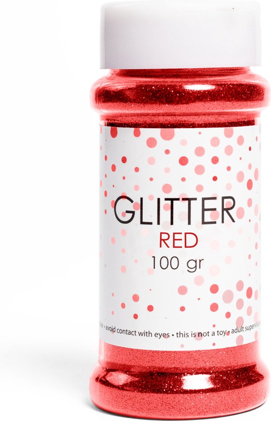 Glitter Rood 100 gram - Knutselen Glitters | bol