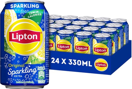 Lipton - Ice Tea Sparkling Classic - 24x 330ml | bol.com