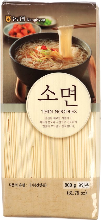 Nonghyup Koreaanse gedroogde dunne noedels 18 x 900 g | bol