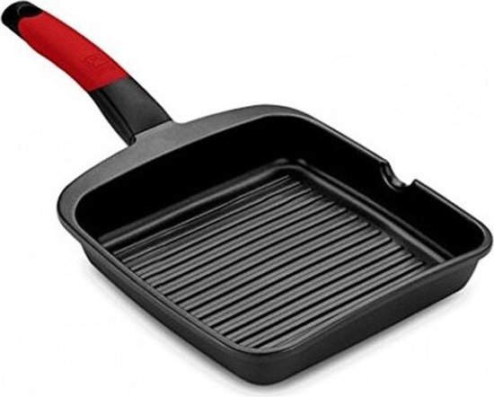 Bra Geribbelde Grillpan Bra A411428 (28 X 28 Cm) Rood | bol