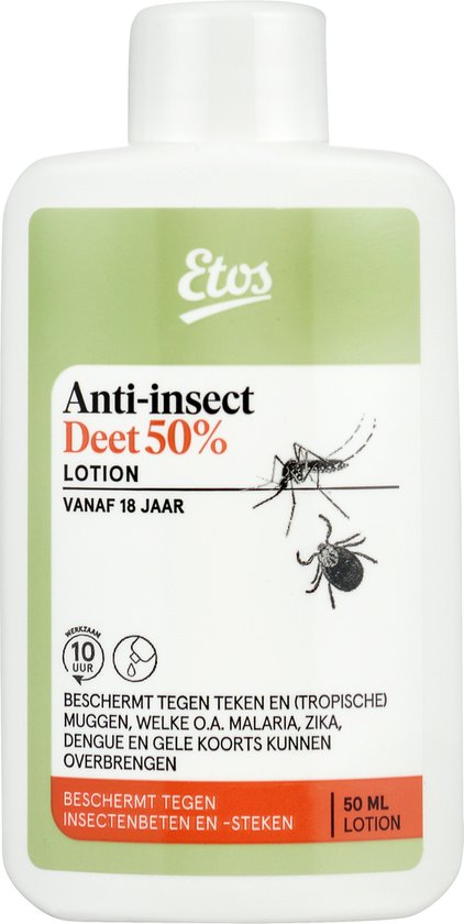 Etos Anti-Insect - Deet 50% - Lotion - vanaf 18 jaar - 50ml | bol