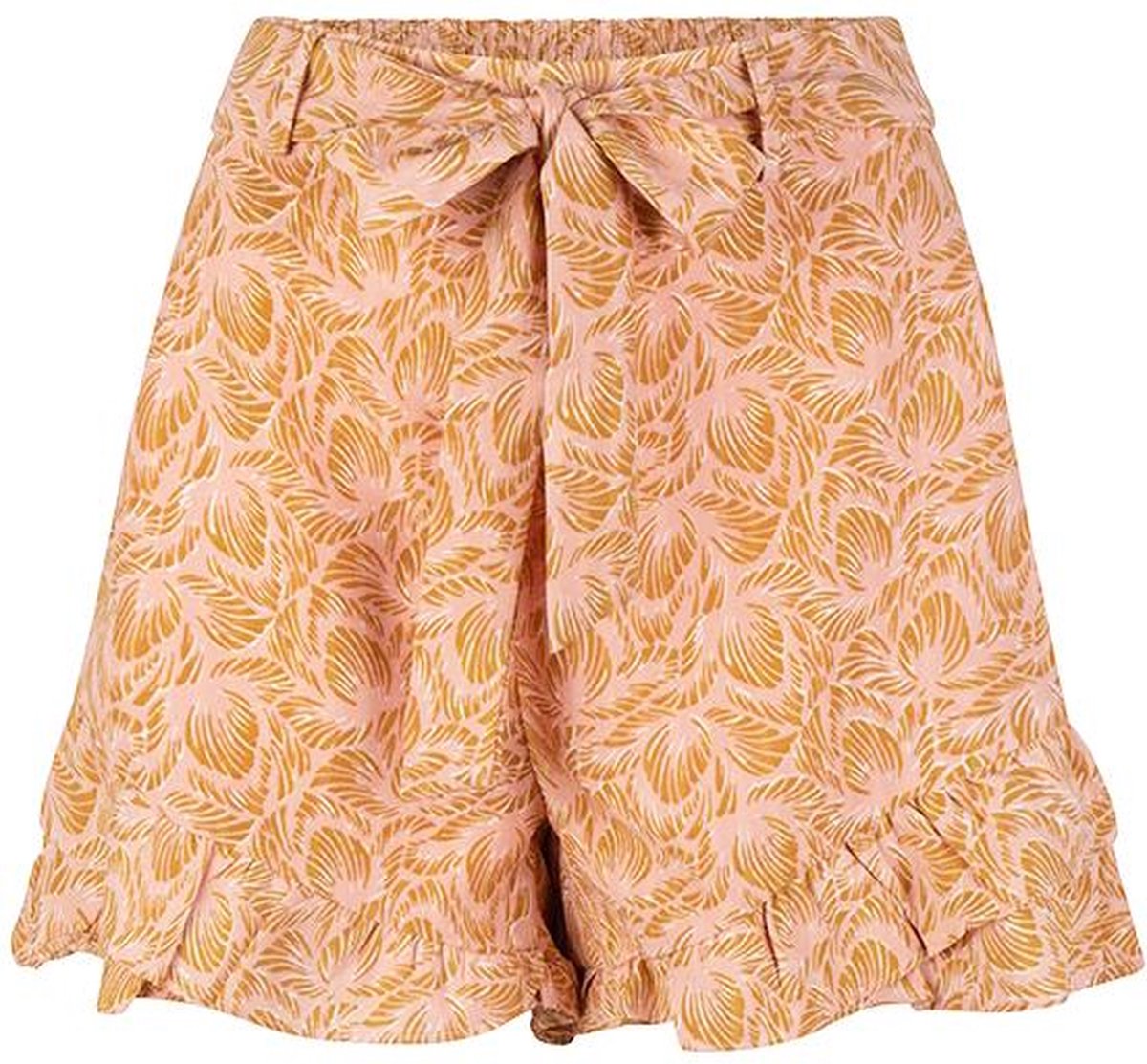 Lofty Manner Broek Short Annemijn 759 Peach Leaves Print Dames Maat - M ...