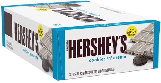 Hershey's - Cookies 'n' Creme - 36 stuks x 43 Gr. | bol