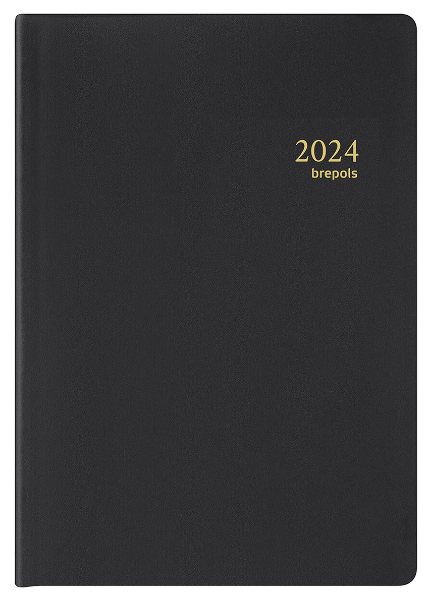 Brepols Agenda 2024 • Armada • Seta PVC • 7,1 x 10,2 cm • Zwart | bol.com