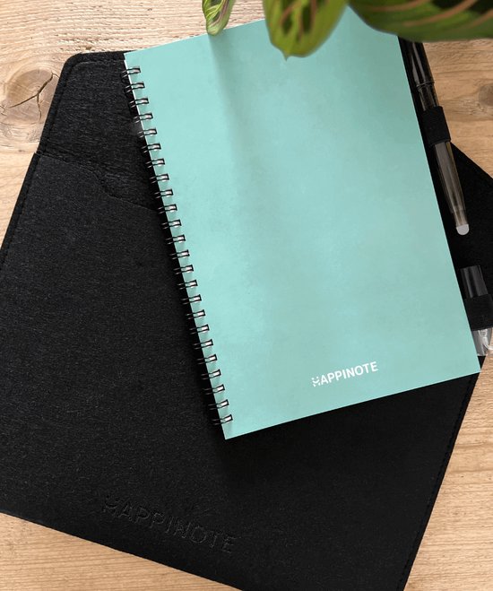 Happinote - A5 notebook sleeve - Black - Travel case | bol