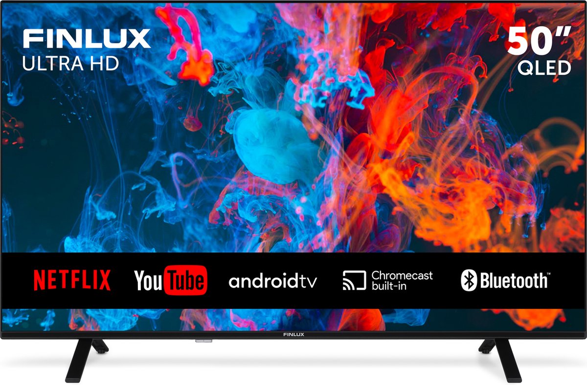 Finlux FLQ5035ANDROID - 50 inch - QLED - 4K Ultra HD - Android TV met ...