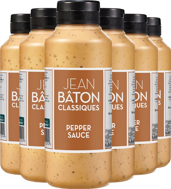 Jean Bâton Classiques Pepper Sauce knijpfles - 250ml - 6 Flessen ...